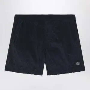 Stone Island Navy Swim Shorts In Nylon - Blue