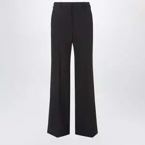 Fendi Tailored Trousers In Virgin Wool - Black