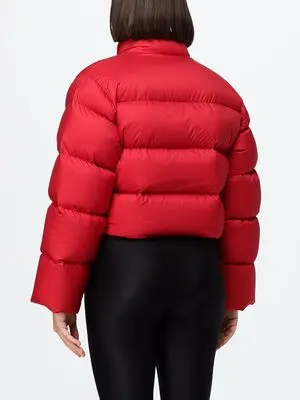 Gucci Cropped Polyester Puffer Jacket With High Neck And Zip Closure