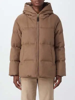Max Mara Quilted Wool Short Hooded Jacket - Cream