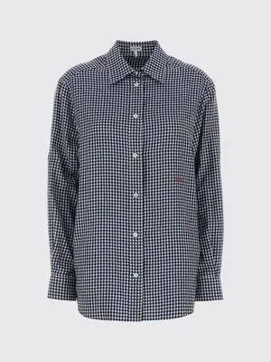 Loewe Vichy Silk Shirt With Embroidered Logo