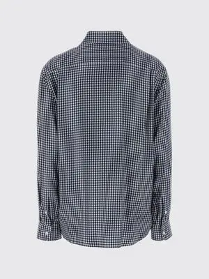 Loewe Vichy Silk Shirt With Embroidered Logo