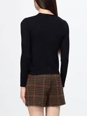 Max Mara Silk And Cashmere V-neck Cardigan With Button Closure