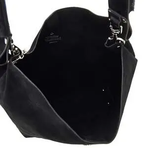VIVIENNE WESTWOOD Suede Leather Large 'lottie' Shoulder Bag