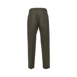 Zegna Wool And Cotton Pleated Pants