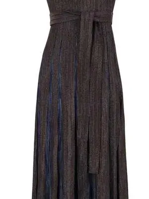 Missoni Long Lamé Viscose Dress With A Belt