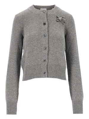 Burberry Ekd Cardigan - Gray