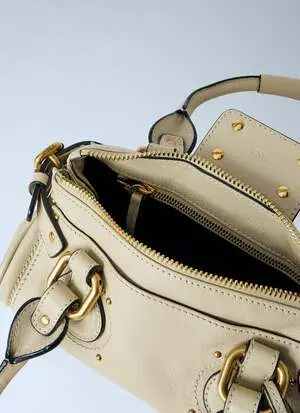 Chloé Small Paddington Grained Leather Shoulder Bag