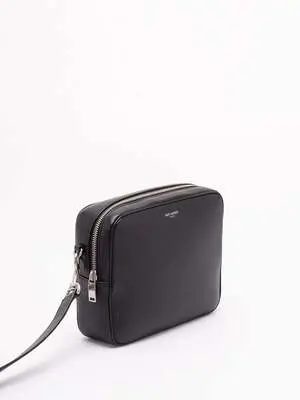 Saint Laurent Small Camera Bag In Grained Leather