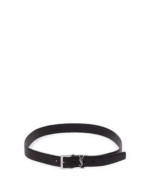Saint Laurent Cassandre Vadim Belt In Smooth Leather - Multicolor