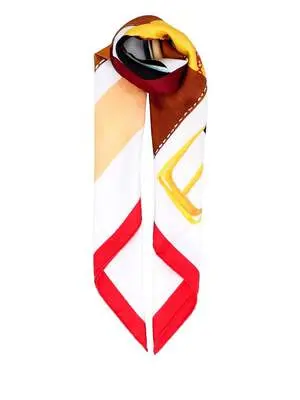 Celine Scarf With Printed Motifs