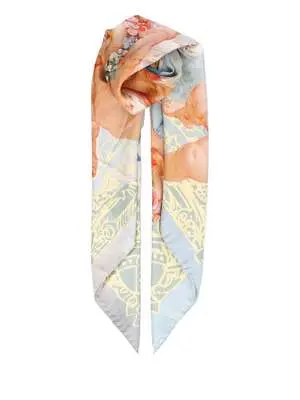 VIVIENNE WESTWOOD Vivienne Westwood Women Silk Scarf Blue