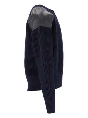 Bottega Veneta English-rib Wool And Cashmere Sweater - Blue