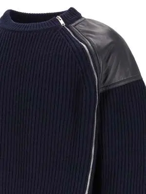 Bottega Veneta English-rib Wool And Cashmere Sweater - Blue