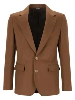 Dolce & Gabbana Sicilia Light Single-breasted Cashmere Jacket - Brown