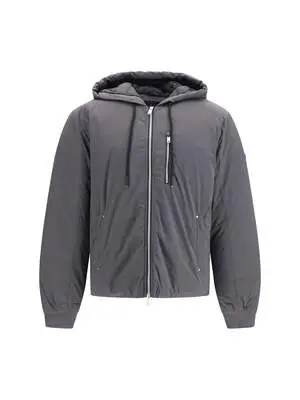 Moose Knuckles Hooded Down Jacket - Gray