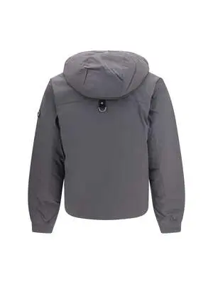 Moose Knuckles Hooded Down Jacket - Gray