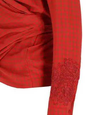 Dries Van Noten Wrap Shirt With Embroidery