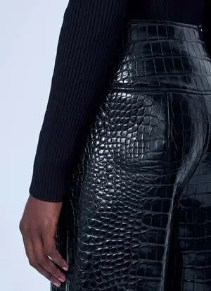 Sportmax Aquile Embossed Midi Skirt