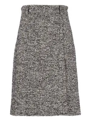 Dolce & Gabbana Pencil Skirt In Tweed - Multicolor