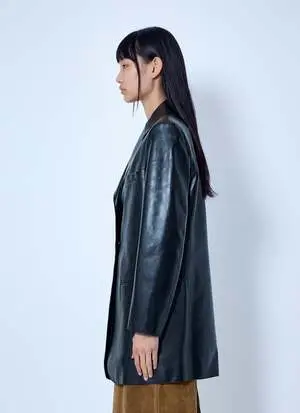 JIL SANDER Single-breasted Leather Blazer
