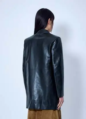 JIL SANDER Single-breasted Leather Blazer