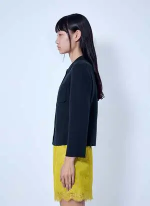 Saint Laurent Wool Polo Cardigan