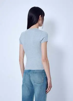 Saint Laurent Cassandre Fitted T-shirt