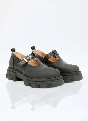 GANNI Cleated Mary-jane Shoes