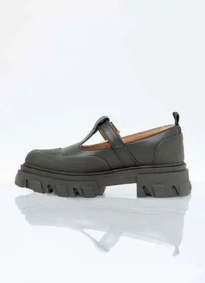 GANNI Cleated Mary-jane Shoes