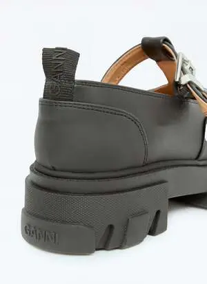 GANNI Cleated Mary-jane Shoes