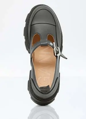 GANNI Cleated Mary-jane Shoes