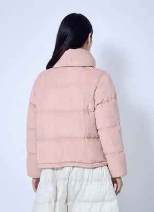 Moncler Lumineux Corduroy Short Down Jacket
