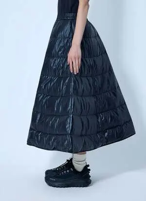 Moncler A-line Down Midi Skirt