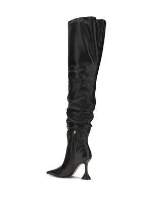 Amina Muaddi Olivia Thigh-high Boots