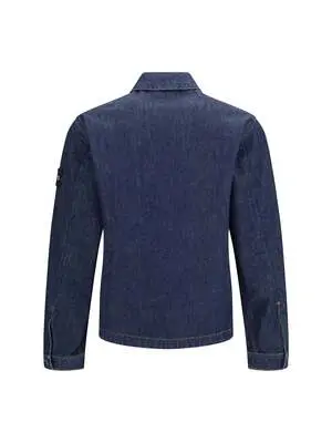 Stone Island Denim Biker Jacket