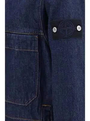 Stone Island Denim Biker Jacket