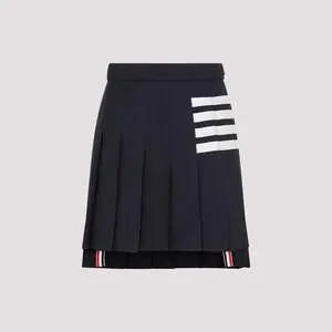 Thom Browne 4-bar Pleated Miniskirt