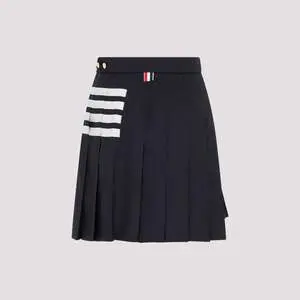 Thom Browne 4-bar Pleated Miniskirt