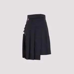 Thom Browne 4-bar Pleated Miniskirt