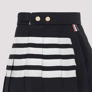 Thom Browne 4-bar Pleated Miniskirt