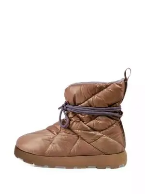 PIUMESTUDIO Quilted Lace-up Boots