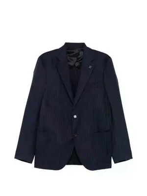 LARDINI Pinstripe-pattern Suit - Blue