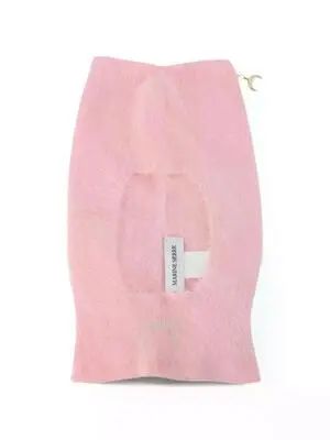 MARINE SERRE Fluffy Wool Balaclava - Pink
