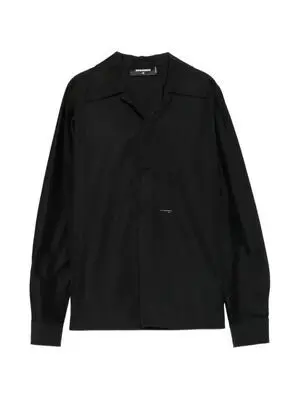 Dsquared2 Logo-plaque Long-sleeve Shirt - Black