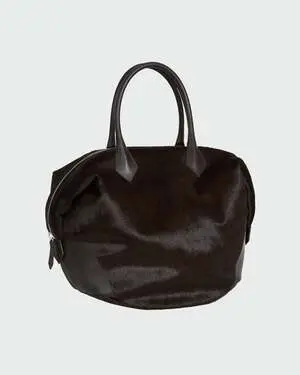 TWP Howard St Bag In Ponyhair - Chocolate