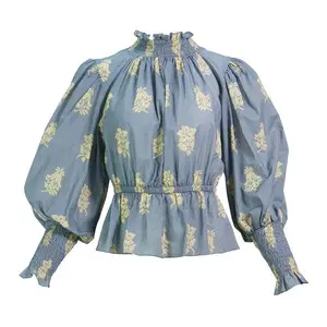 KRISTINIT Antique Print Zanne Blouse