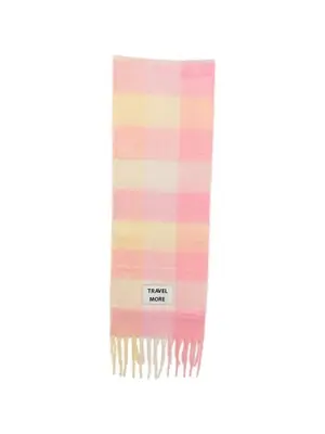 VERB TO DO Scarf Plaid "travel More
