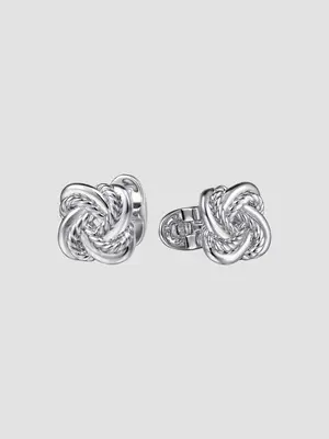 GABRIEL & CO Hampton Sterling Love Knot Cufflinks - Silver