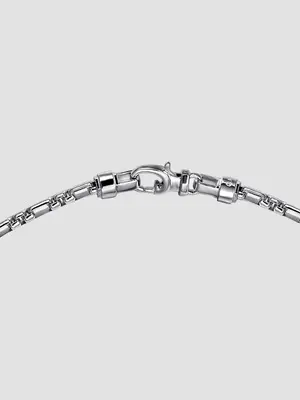 GABRIEL & CO Classic Sterling Figaro Chain Necklace/3mm